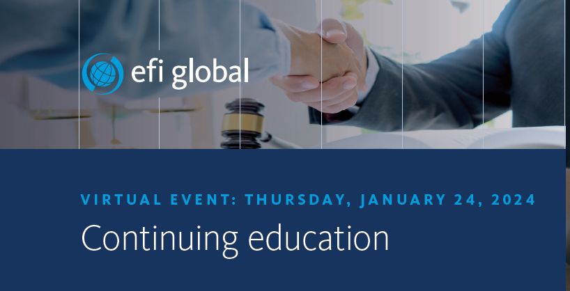 EFI Global on LinkedIn: On Thursday, January 24 at 11am ET, hear from ... EFI Global on LinkedIn: On Thursday, January 24 at 11am ET, hear from ...