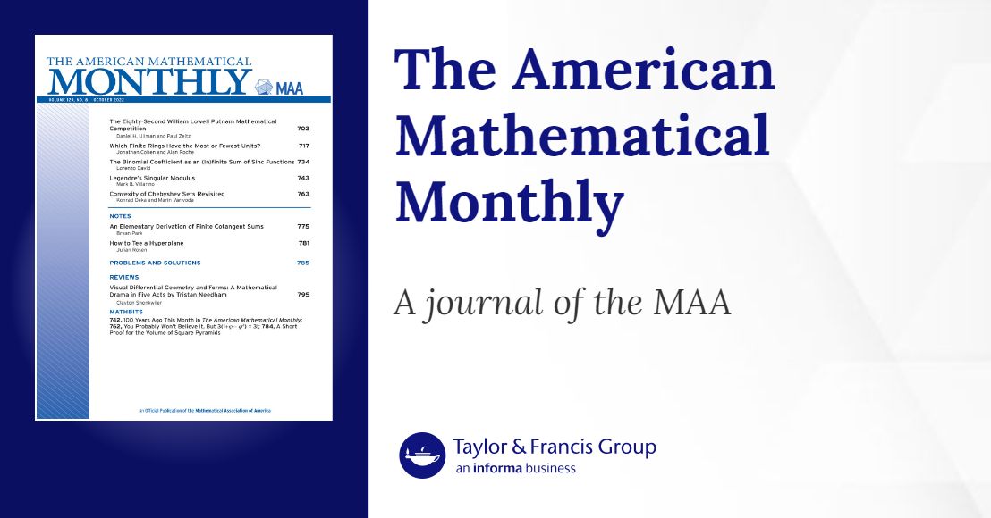 Mathematical Association of America on LinkedIn: Check out the latest ... Mathematical Association of America on LinkedIn: Check out the latest ...