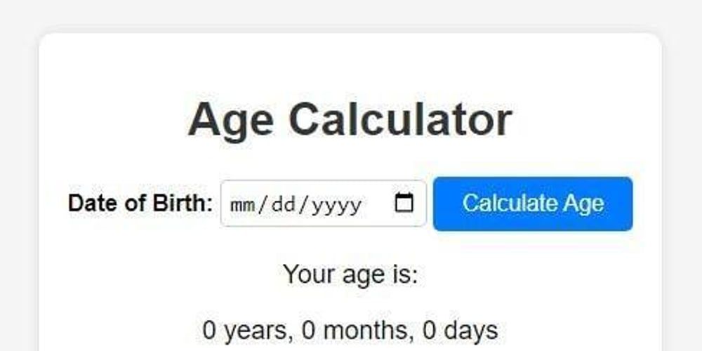 Bilal Awan on LinkedIn: Age Calculator Using HTML, CSS, and JavaScript ... Bilal Awan on LinkedIn: Age Calculator Using HTML, CSS, and JavaScript ...