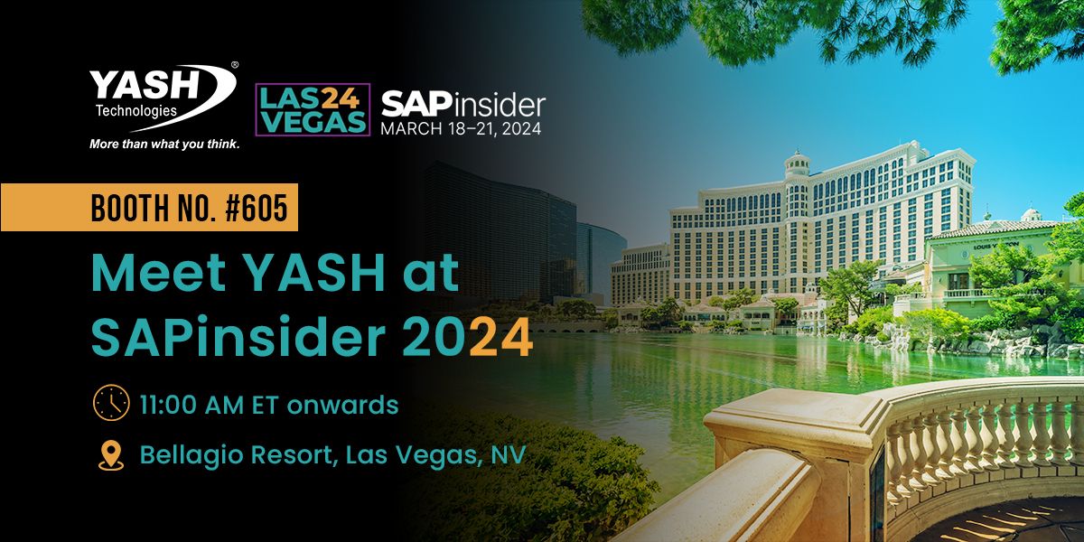 YASH Technologies on LinkedIn: YASH at SAPinsider 2024 YASH Technologies on LinkedIn: YASH at SAPinsider 2024