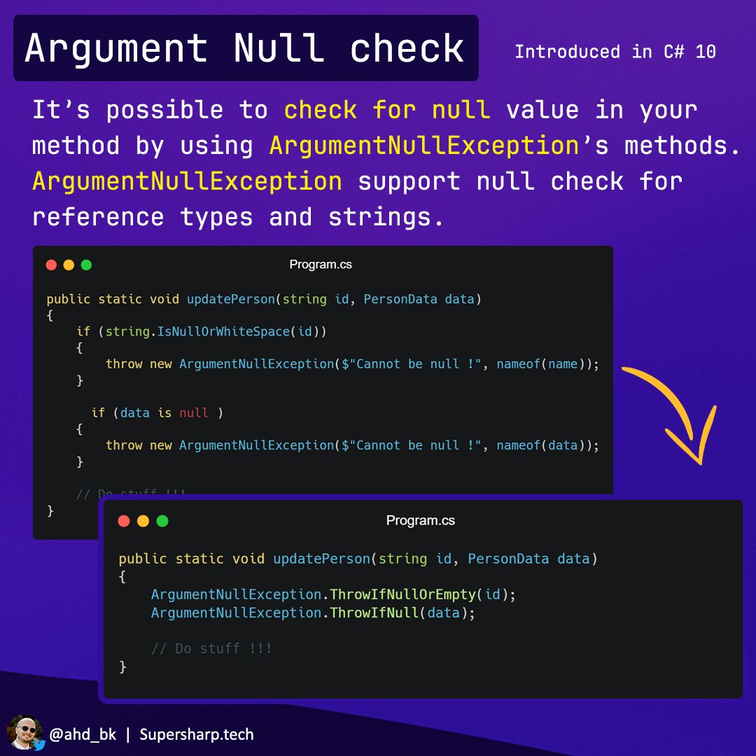 Ahd Ben Kheder on LinkedIn: #dotnet #programming #csharp #cleancode # ... Ahd Ben Kheder on LinkedIn: #dotnet #programming #csharp #cleancode # ...