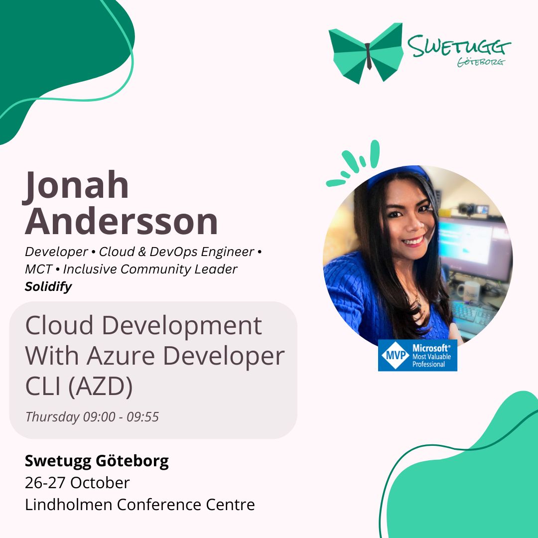 Jonah Andersson on LinkedIn: #dotnet #swetugg #azuredeveloper #azd Jonah Andersson on LinkedIn: #dotnet #swetugg #azuredeveloper #azd