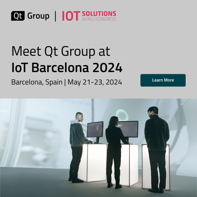 Qt Group on LinkedIn: IoT Barcelona 2024 Qt Group on LinkedIn: IoT Barcelona 2024