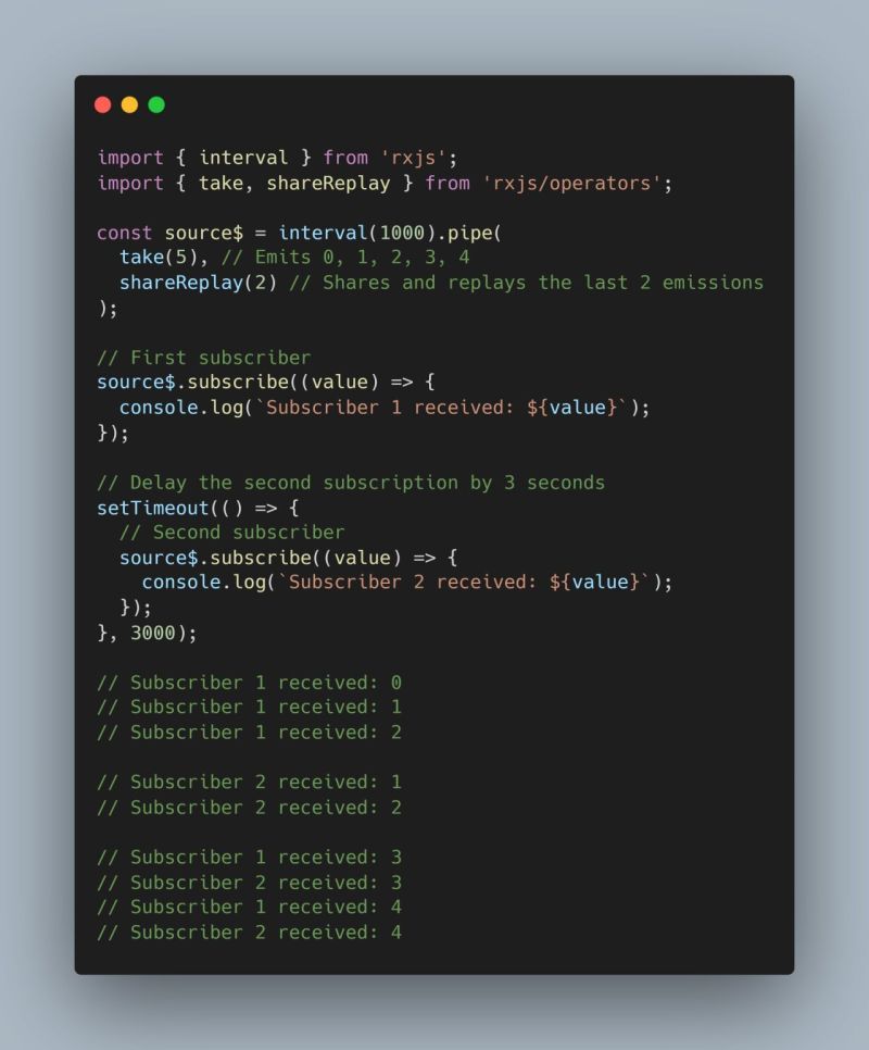 Share RxJS observables with shareReplay | Hardik P. posted on the topic ... Share RxJS observables with shareReplay | Hardik P. posted on the topic ...