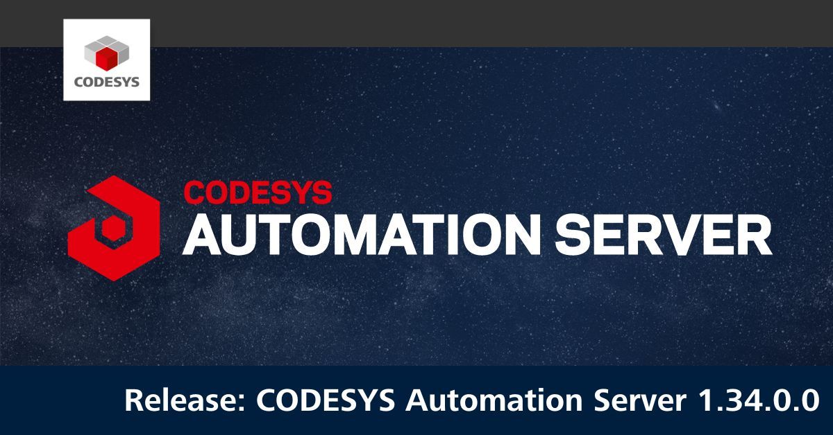 CODESYS Group on LinkedIn: 🚀 New CODESYS Automation Server version ... CODESYS Group on LinkedIn: 🚀 New CODESYS Automation Server version ...
