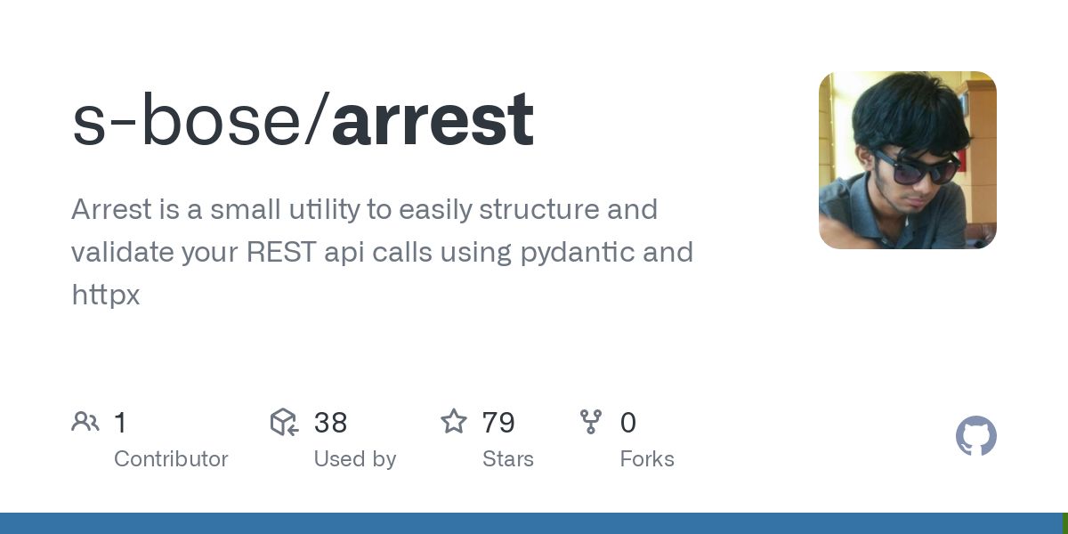Real Python on LinkedIn: GitHub - s-bose/arrest: Arrest is a small ... Real Python on LinkedIn: GitHub - s-bose/arrest: Arrest is a small ...