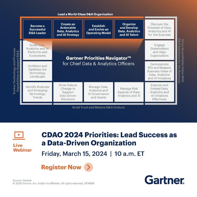 David Mayer on LinkedIn: CDAO 2024 Priorities: Lead Success as a Data ... David Mayer on LinkedIn: CDAO 2024 Priorities: Lead Success as a Data ...