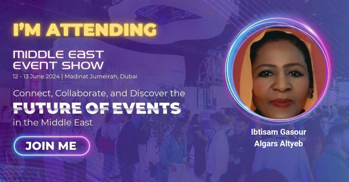 Ibtisam Gasour on LinkedIn: Middle East Event Show 2024 Ibtisam Gasour on LinkedIn: Middle East Event Show 2024