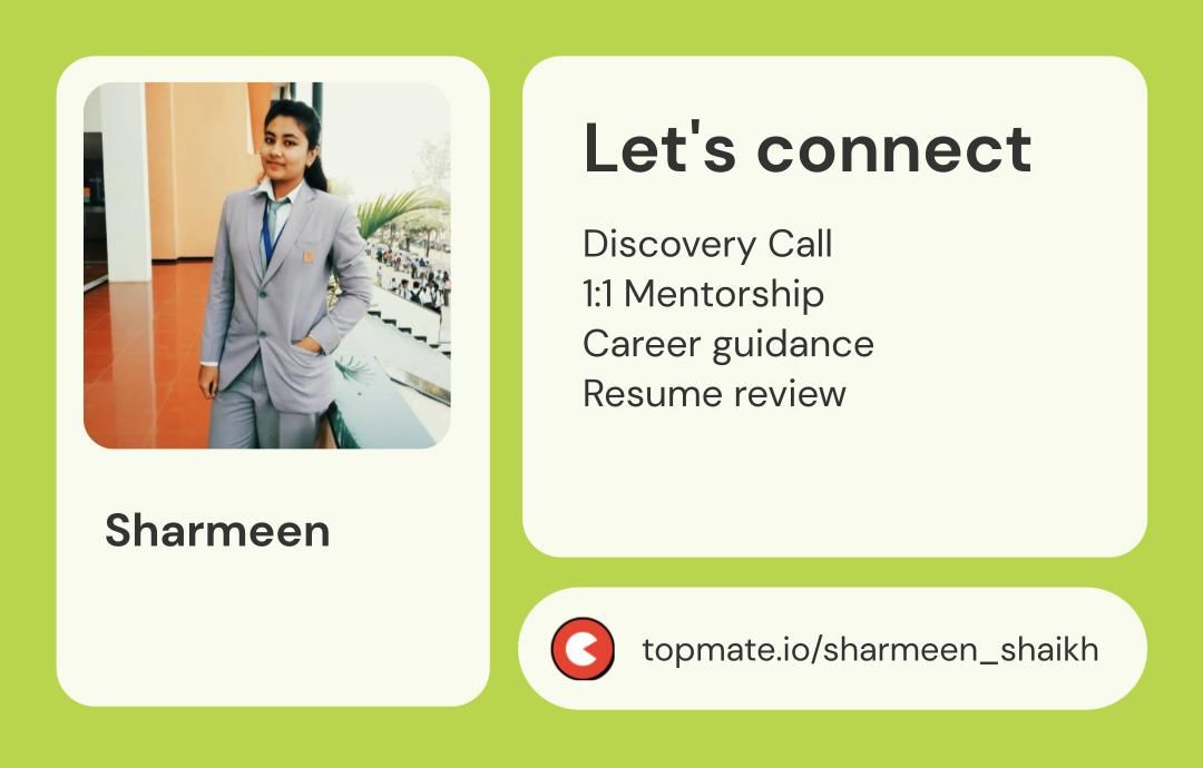 Sharmeen Shaikh on LinkedIn: #mentorship #givebacktocommunity Sharmeen Shaikh on LinkedIn: #mentorship #givebacktocommunity
