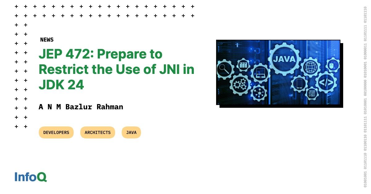 InfoQ on LinkedIn: #infoq #java #jep #jdk24 #nativejava #softwaresecurity InfoQ on LinkedIn: #infoq #java #jep #jdk24 #nativejava #softwaresecurity