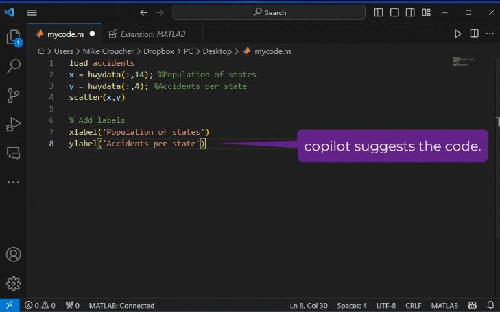 Bayard Beling Morales on LinkedIn: MATLAB extension for Visual Studio ... Bayard Beling Morales on LinkedIn: MATLAB extension for Visual Studio ...