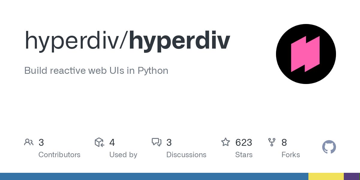 Real Python on LinkedIn: GitHub - hyperdiv/hyperdiv: Build reactive web ... Real Python on LinkedIn: GitHub - hyperdiv/hyperdiv: Build reactive web ...
