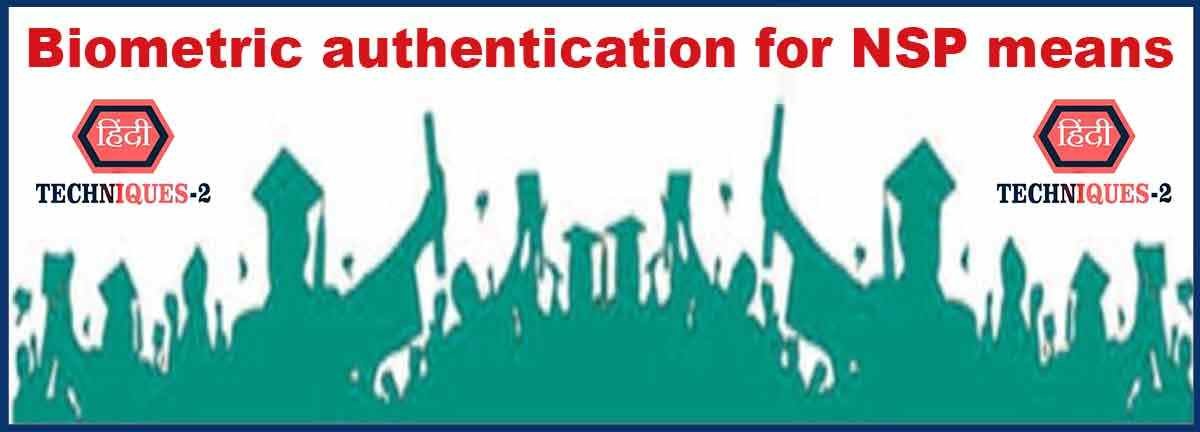 Biometric authentication for NSP means Biometric authentication for NSP means