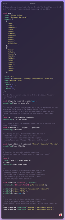 Destructuring Arrays, Destructuring Objects, The Spread Operator ... Destructuring Arrays, Destructuring Objects, The Spread Operator ...