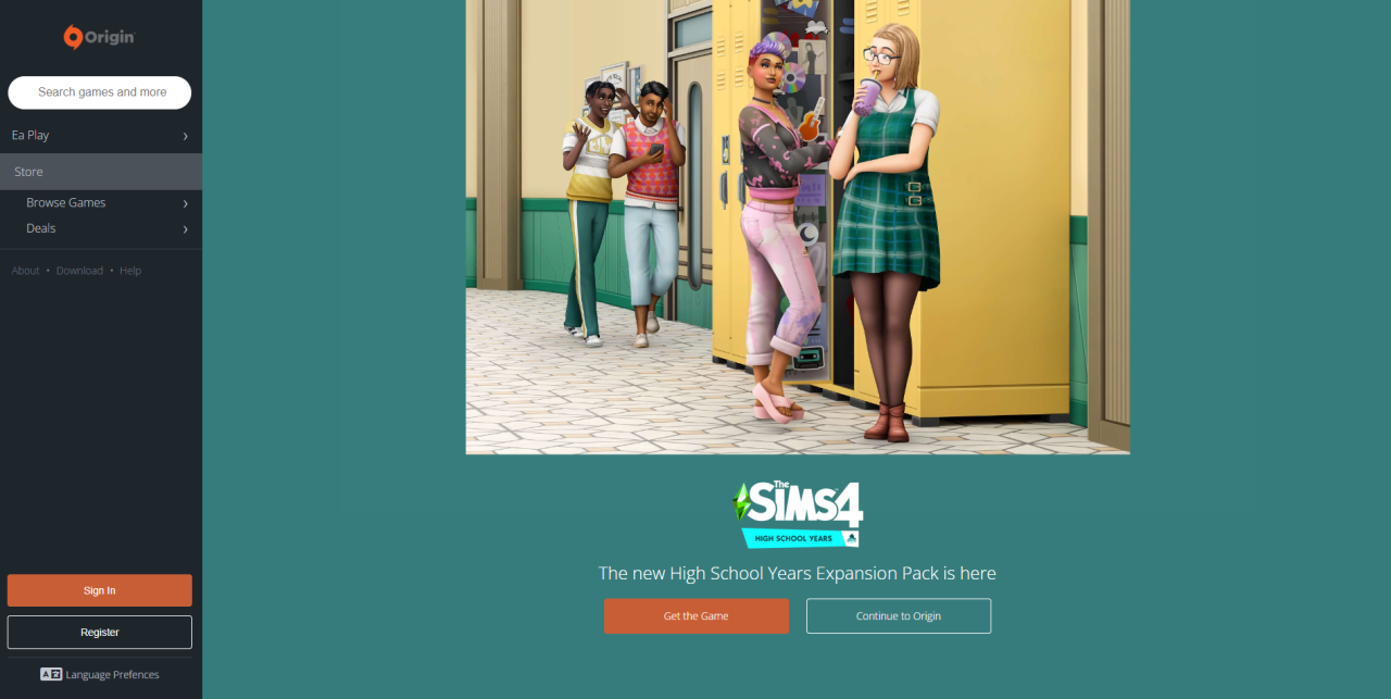 Origin landing page fully responsive Origin landing page fully responsive