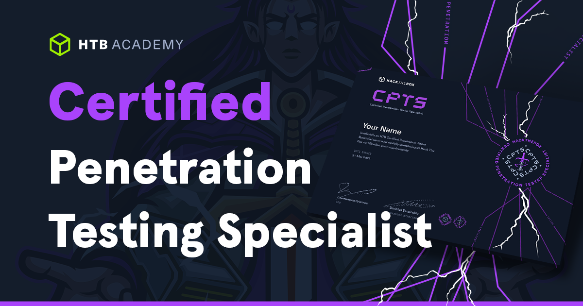 HTB Certified Penetration Testing Specialist (HTB CPTS) HTB Certified Penetration Testing Specialist (HTB CPTS)
