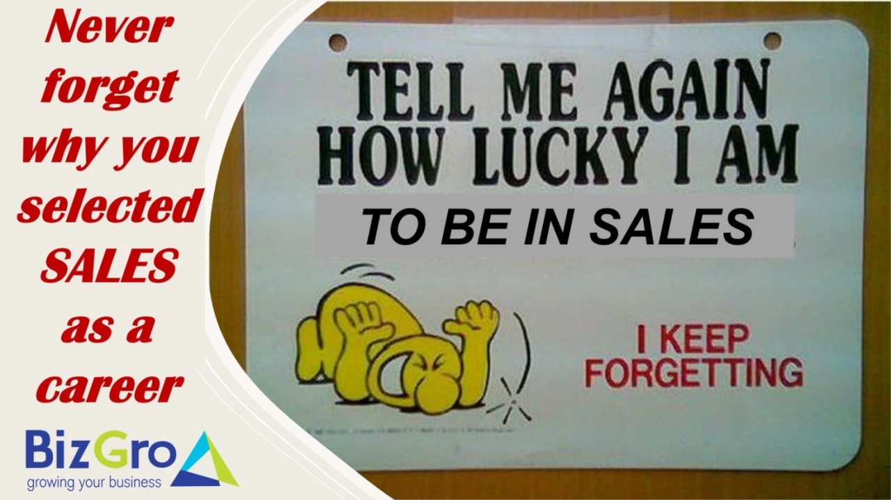 Why Sales? Why Sales?