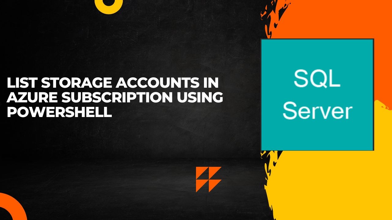 List storage accounts in azure subscription using PowerShell. List storage accounts in azure subscription using PowerShell.
