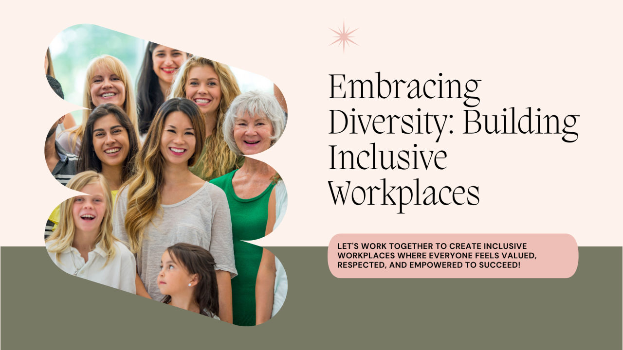Embracing Diversity: Building Inclusive Workplaces Embracing Diversity: Building Inclusive Workplaces