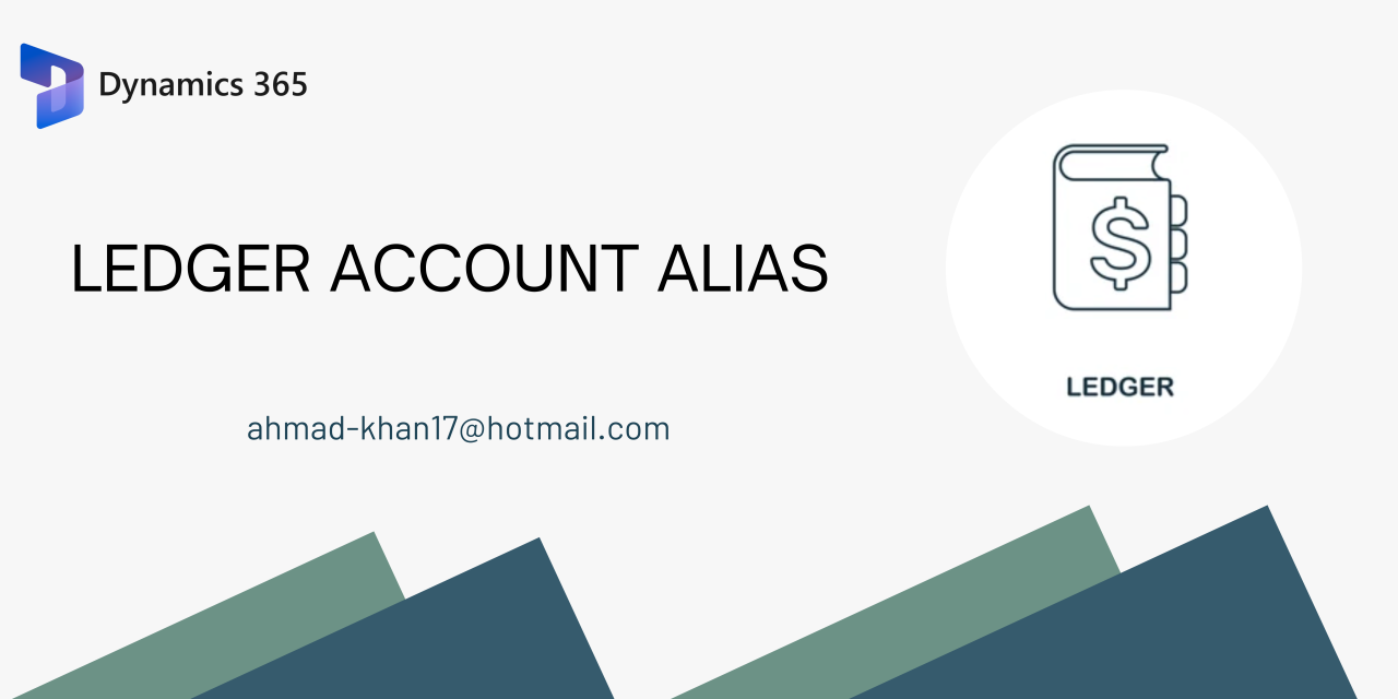 Auto-fill main account and dimensions via Ledger account alias in ... Auto-fill main account and dimensions via Ledger account alias in ...