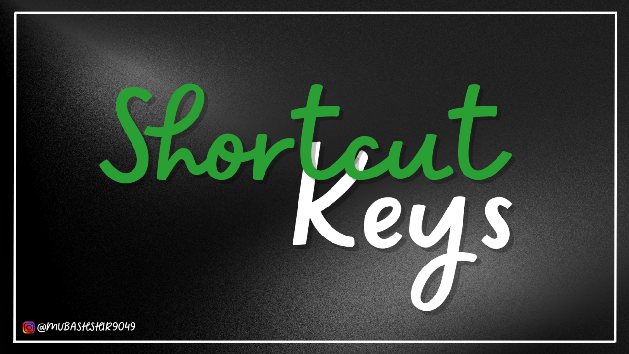 SOME MS EXCEL SHORTCUT KEYS. SOME MS EXCEL SHORTCUT KEYS.