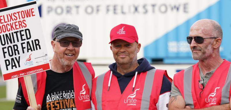 Tempers Flare at Felixstowe Strike Tempers Flare at Felixstowe Strike