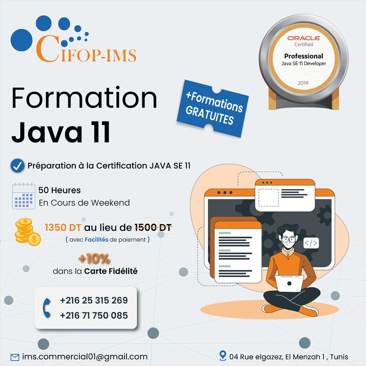 Formation Certification Java SE 11 Developper Formation Certification Java SE 11 Developper