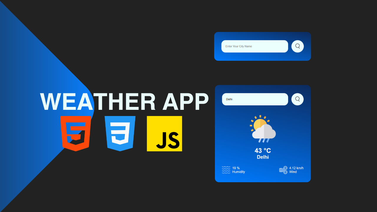 Create a Dynamic Weather App with HTML, CSS, and JavaScript Create a Dynamic Weather App with HTML, CSS, and JavaScript