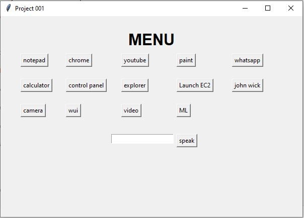 Python MENU drive program Python MENU drive program