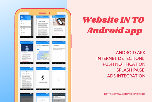 Convert website into android and ios app Convert website into android and ios app