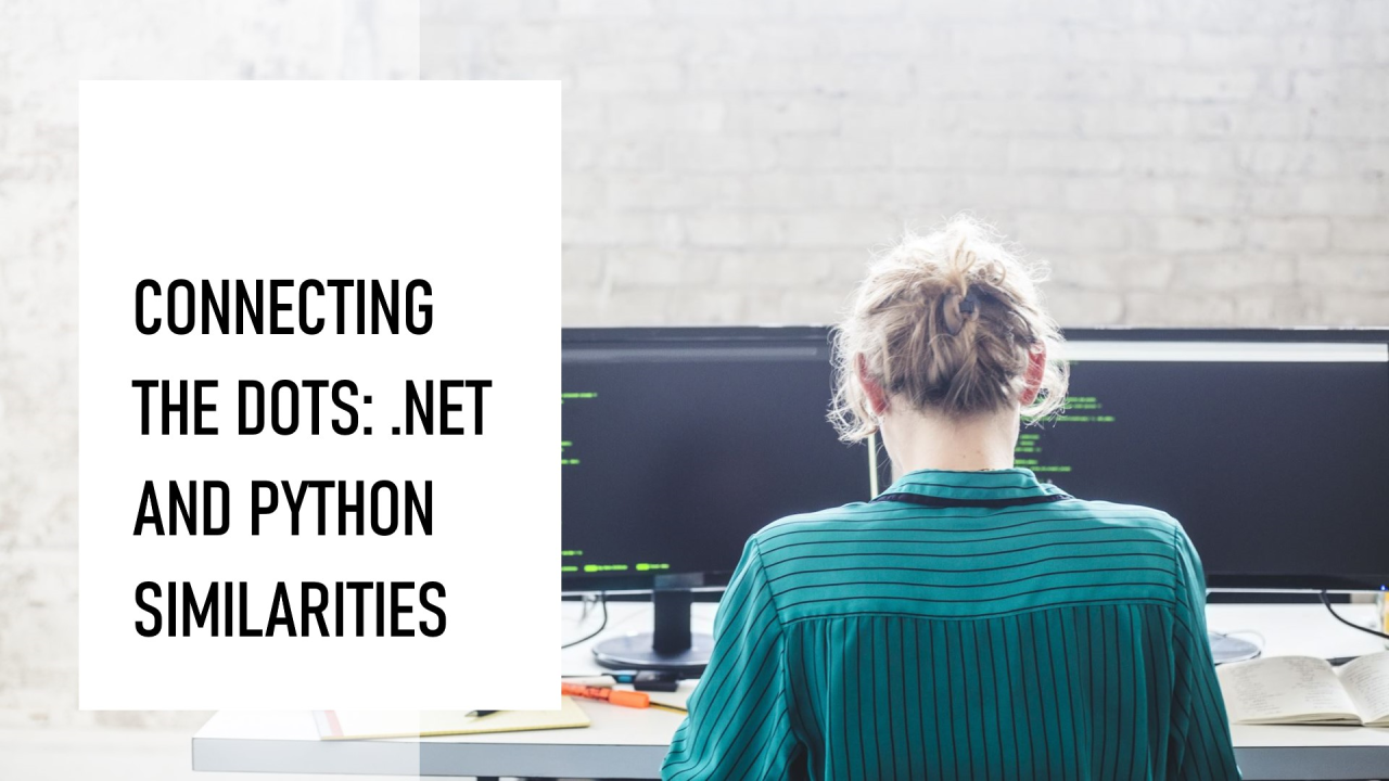 Drawing Parallels between .Net and Python using rest API creation Drawing Parallels between .Net and Python using rest API creation