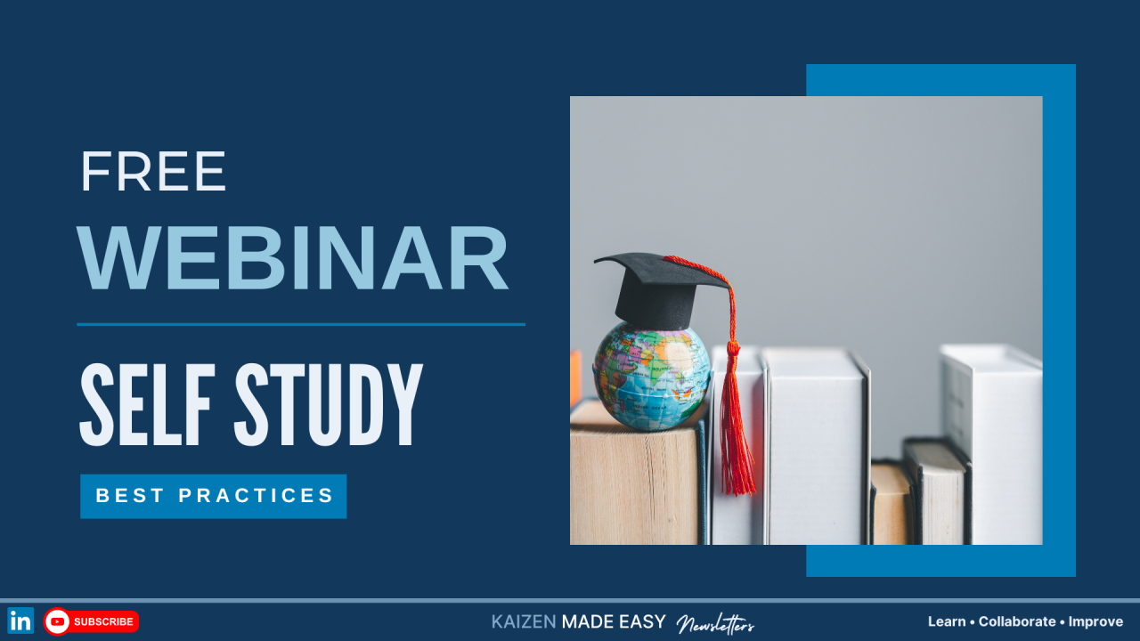 FREE Webinar: Best Practices for Successful Self-Study FREE Webinar: Best Practices for Successful Self-Study