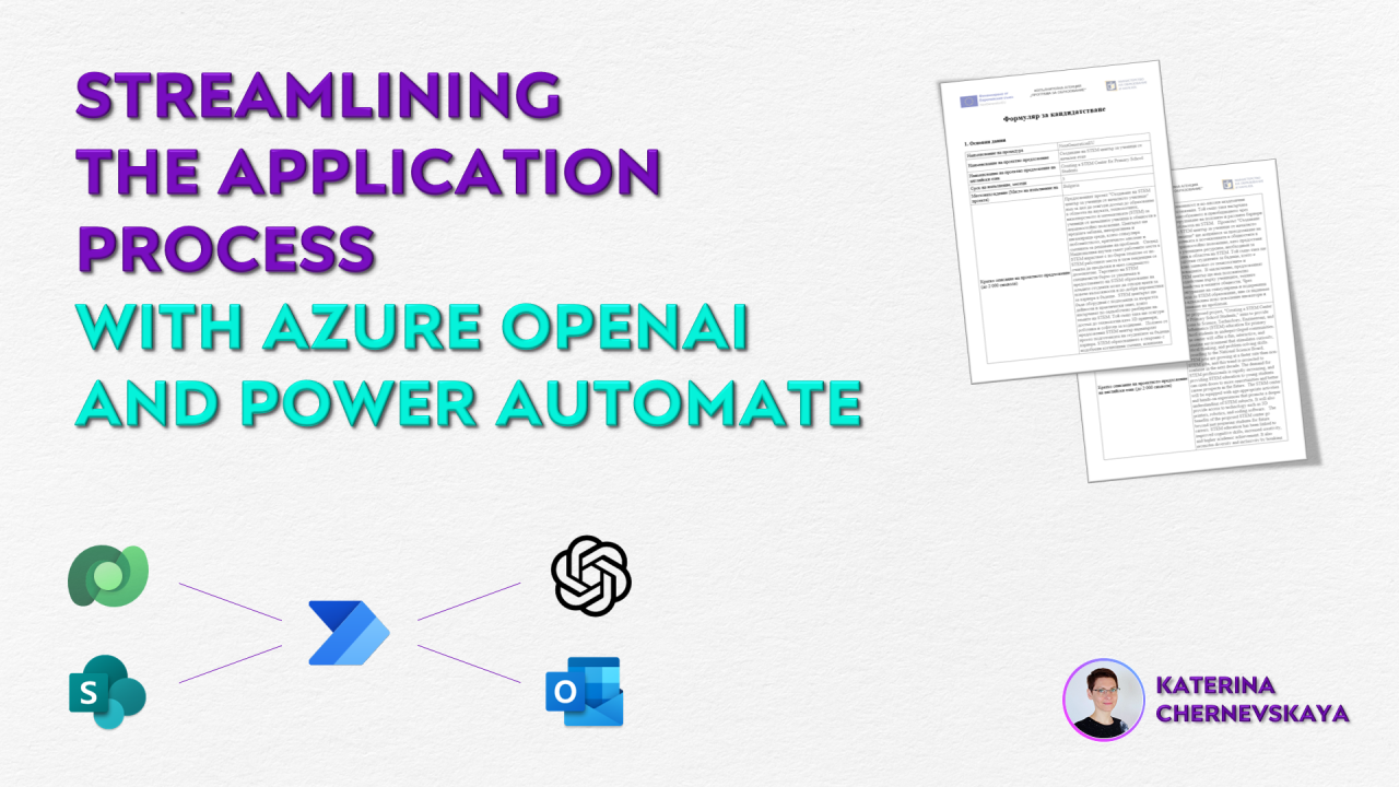 Streamlining the application process with Azure OpenAI and Power Automate Streamlining the application process with Azure OpenAI and Power Automate