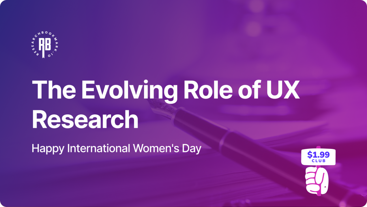 The Evolving Role of UX Research The Evolving Role of UX Research