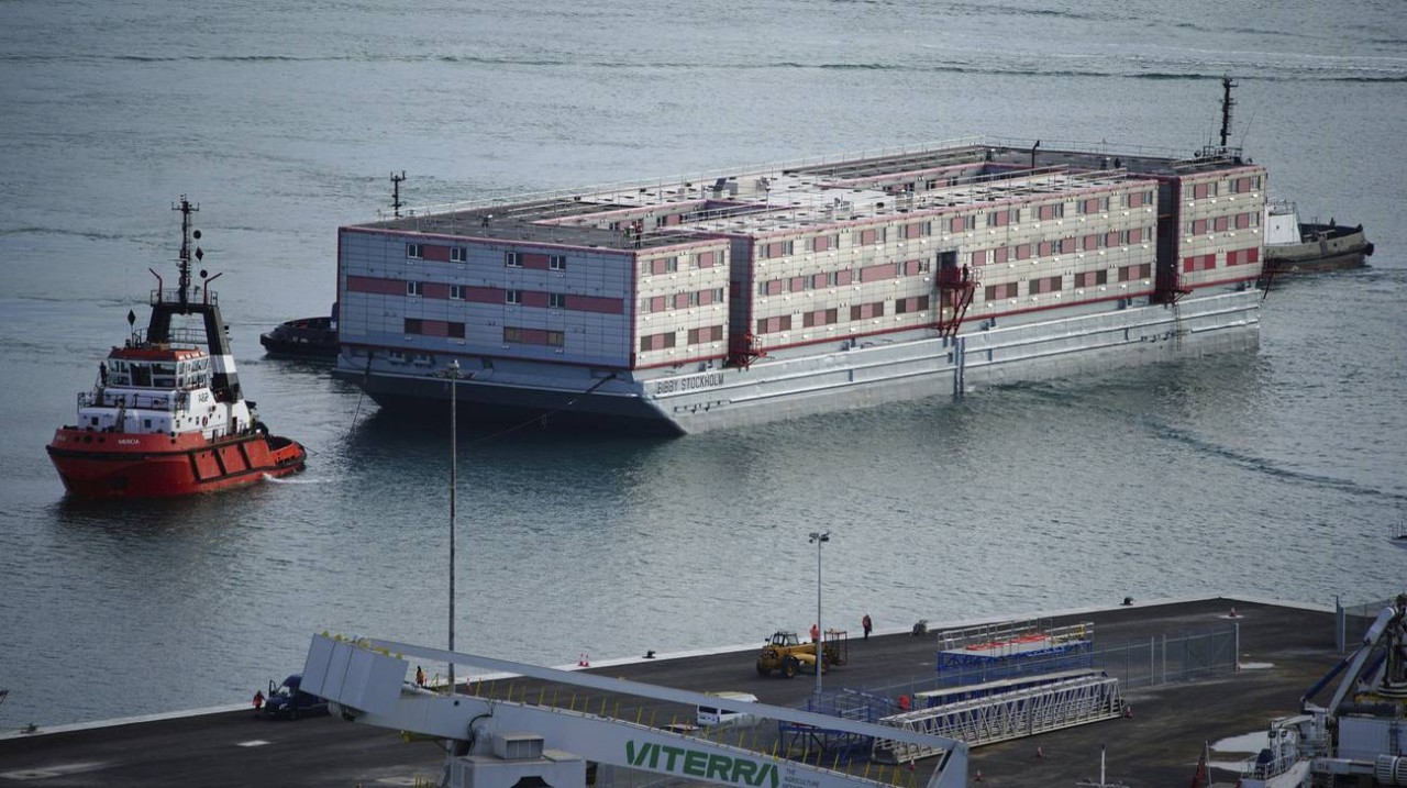 Asylum seeker accommodation barge arrives as UK passes controversial ... Asylum seeker accommodation barge arrives as UK passes controversial ...