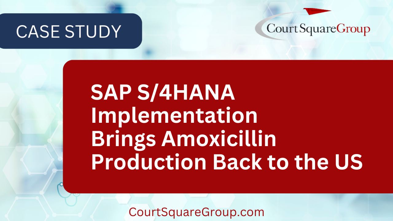Case Study: Implementation of SAP HANA at USAntibiotics Case Study: Implementation of SAP HANA at USAntibiotics
