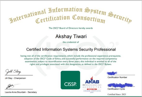 My CISSP Exam Journey My CISSP Exam Journey
