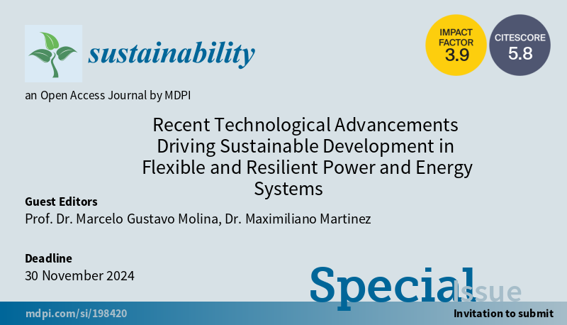 Sustainability, Special Issue Sustainability, Special Issue