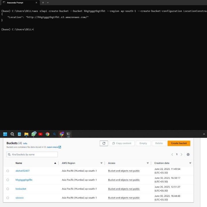 I am creating an S3 bucket and upload objects using both the Command ... I am creating an S3 bucket and upload objects using both the Command ...