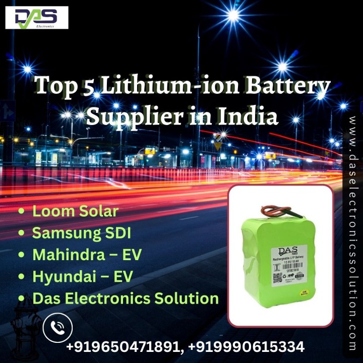 The top five lithium ion battery supplier in India The top five lithium ion battery supplier in India