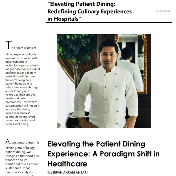 Elevating the Patient Dining Experience: A Paradigm Shift in Healthcare Elevating the Patient Dining Experience: A Paradigm Shift in Healthcare