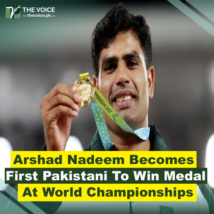 Arshad Nadeem Becomes First Pakistani To Win Medal At World Championships Arshad Nadeem Becomes First Pakistani To Win Medal At World Championships