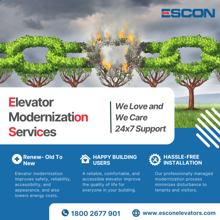 Modernization Services At ESCON Elevators, Reusing existing gearless ... Modernization Services At ESCON Elevators, Reusing existing gearless ...