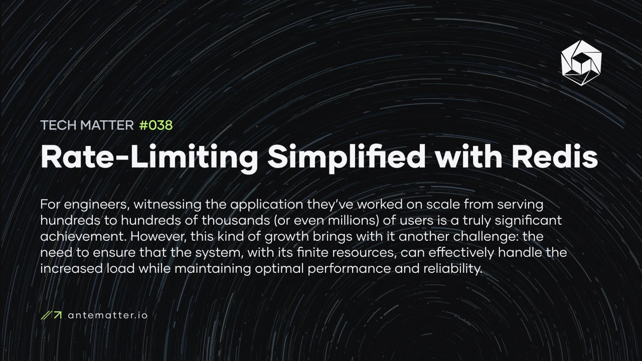 Rate-Limiting Simplified With Redis Rate-Limiting Simplified With Redis