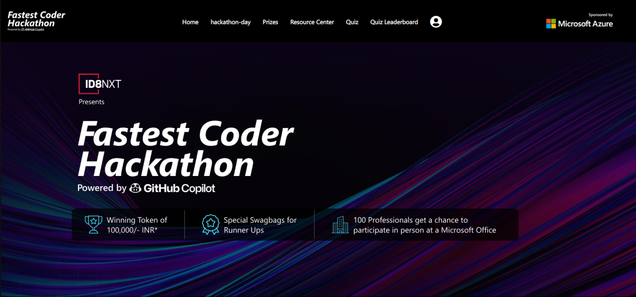 Fastest Coder Hackathon Experience! Fastest Coder Hackathon Experience!