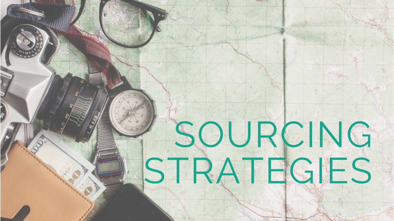 Sourcing Strategy: Sourcing Strategy: