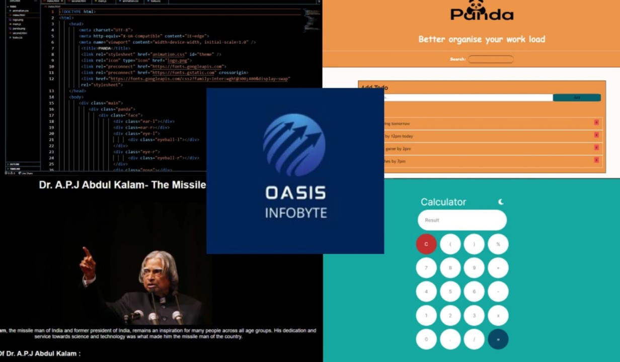My Web Development Internship Journey at Oasis Infobyte My Web Development Internship Journey at Oasis Infobyte