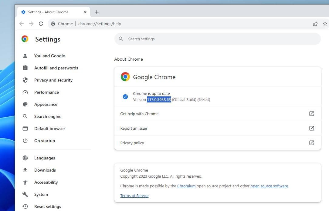 Google Chrome 117 new features and download link Google Chrome 117 new features and download link