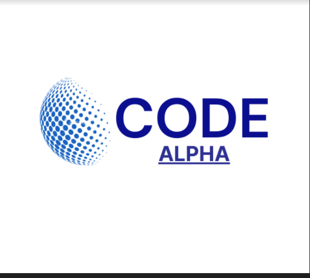 CodeAlpha Internship CodeAlpha Internship