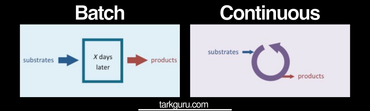 Difference between Continuous and Batch Process Difference between Continuous and Batch Process